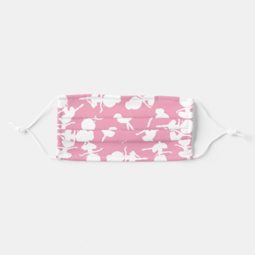 Ballerina Pattern, Ballet Girls, Ballet Dance Adult Cloth Face Mask ...