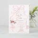 Ballerina Pink Two Tu Cute 2nd Birthday Invitation | Zazzle