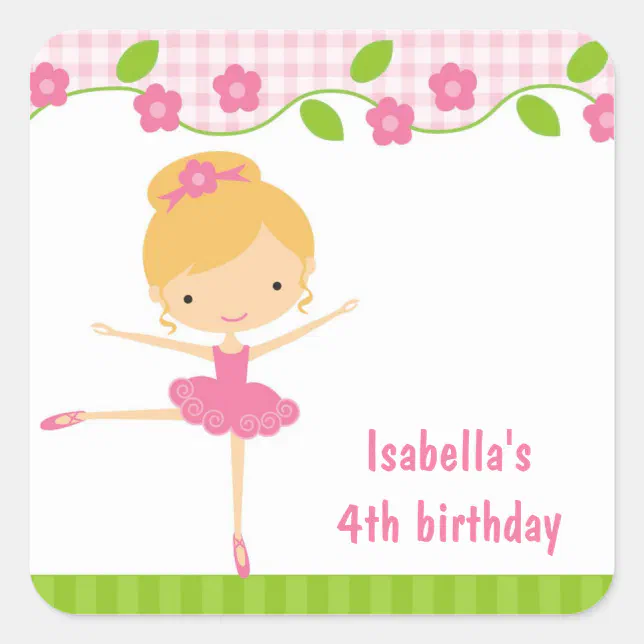 Ballerina Sticker | Zazzle