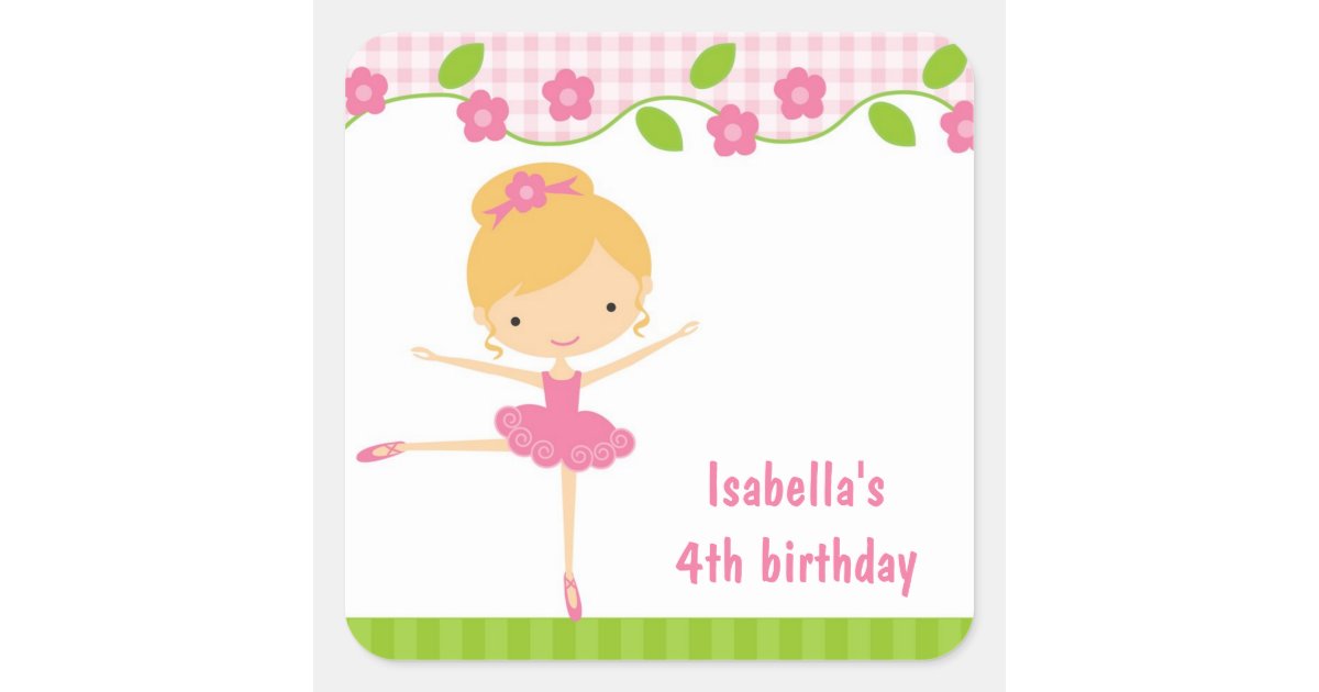 Ballerina Sticker | Zazzle