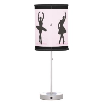 Ballet Ballerina Pink Dancer Ballerinas Table Lamp | Zazzle