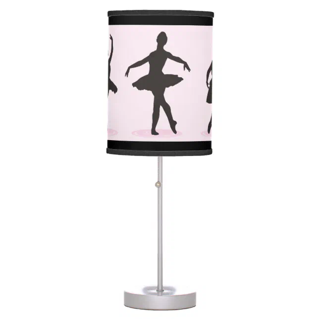 Ballet Ballerina Pink Dancer Ballerinas Table Lamp | Zazzle