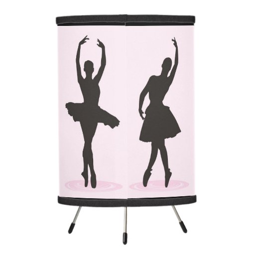 Ballet Ballerina Pink Dancer Tripod Table Lamp | Zazzle