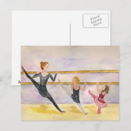 Ballet Class Postcard | Zazzle