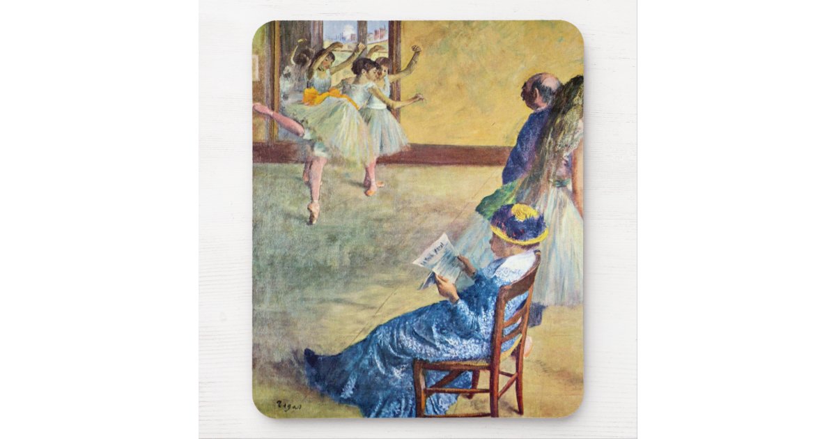 Ballet Class, the Dance Hall by Edgar Degas Mouse Pad | Zazzle