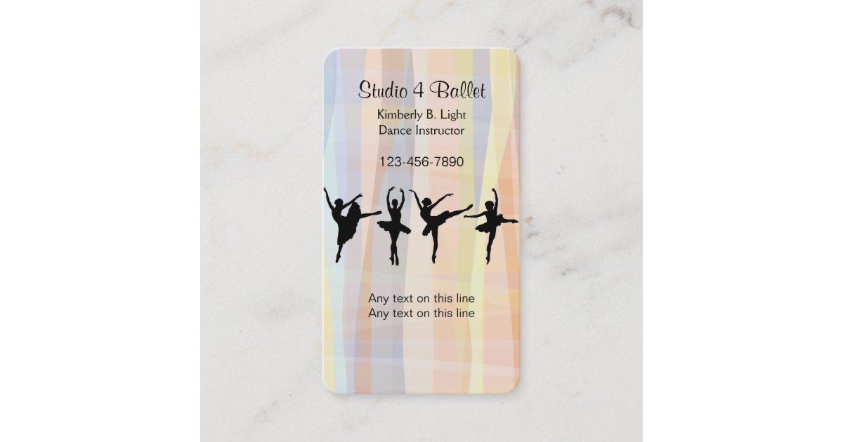 Ballet Dancing Business Cards | Zazzle