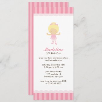 Ballet Party Invitations | Zazzle