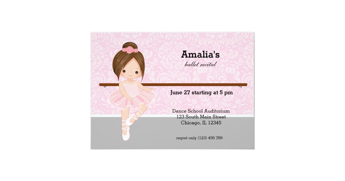 Ballet Recital Invitation | Mimoprints