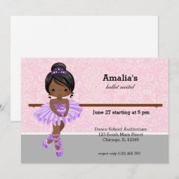 Ballet Recital Invitation | Zazzle