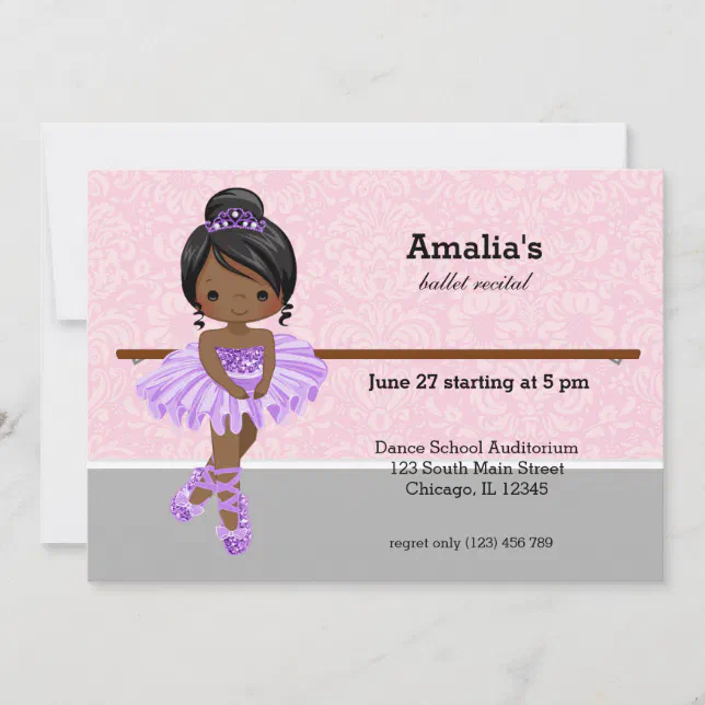 Ballet Recital Invitation | Zazzle