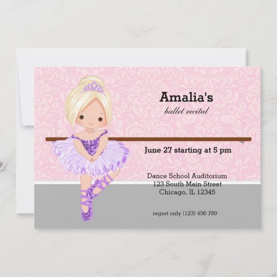 Ballet Recital Invitation | Zazzle.com