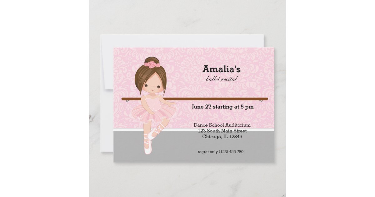 Ballet Recital Invitation | Zazzle