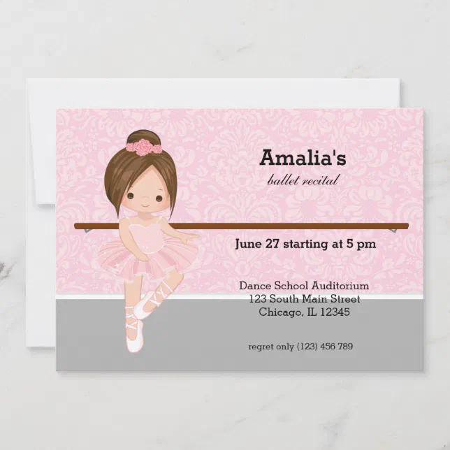 Ballet Recital Invitation | Zazzle