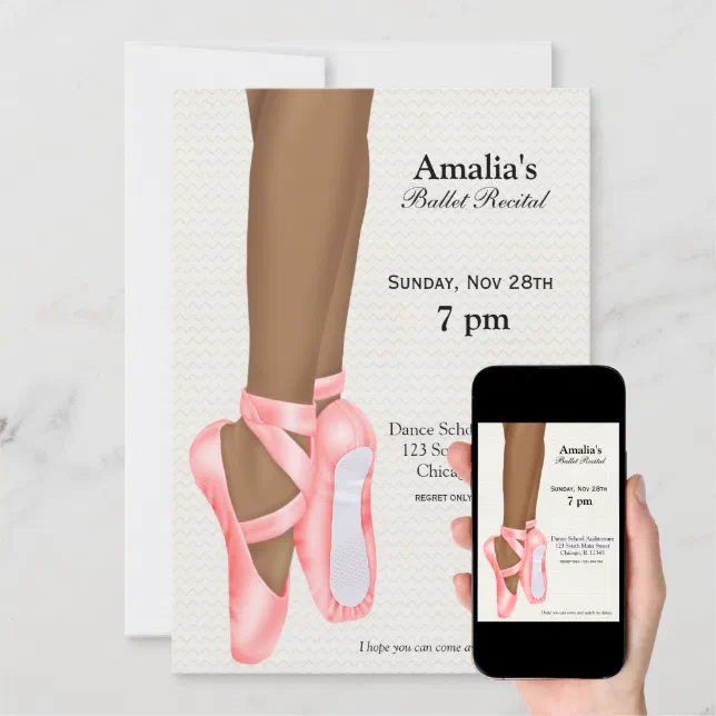 Ballet Recital Invitation | Zazzle