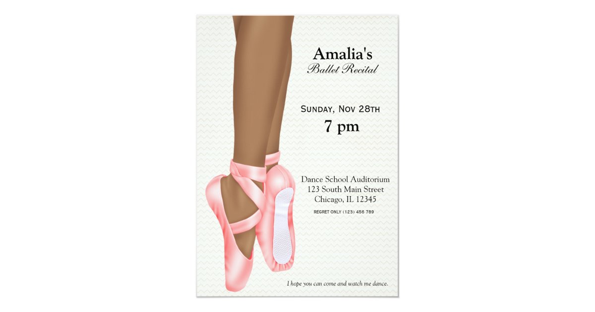 Ballet Recital Invitation | Zazzle.com