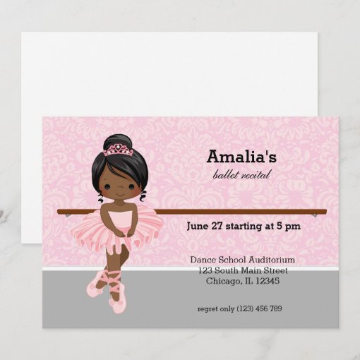 Ballet Recital Invitation | Zazzle