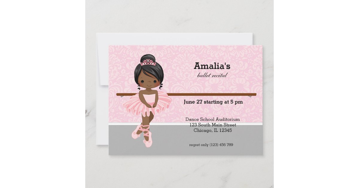 Ballet Recital Invitation | Zazzle