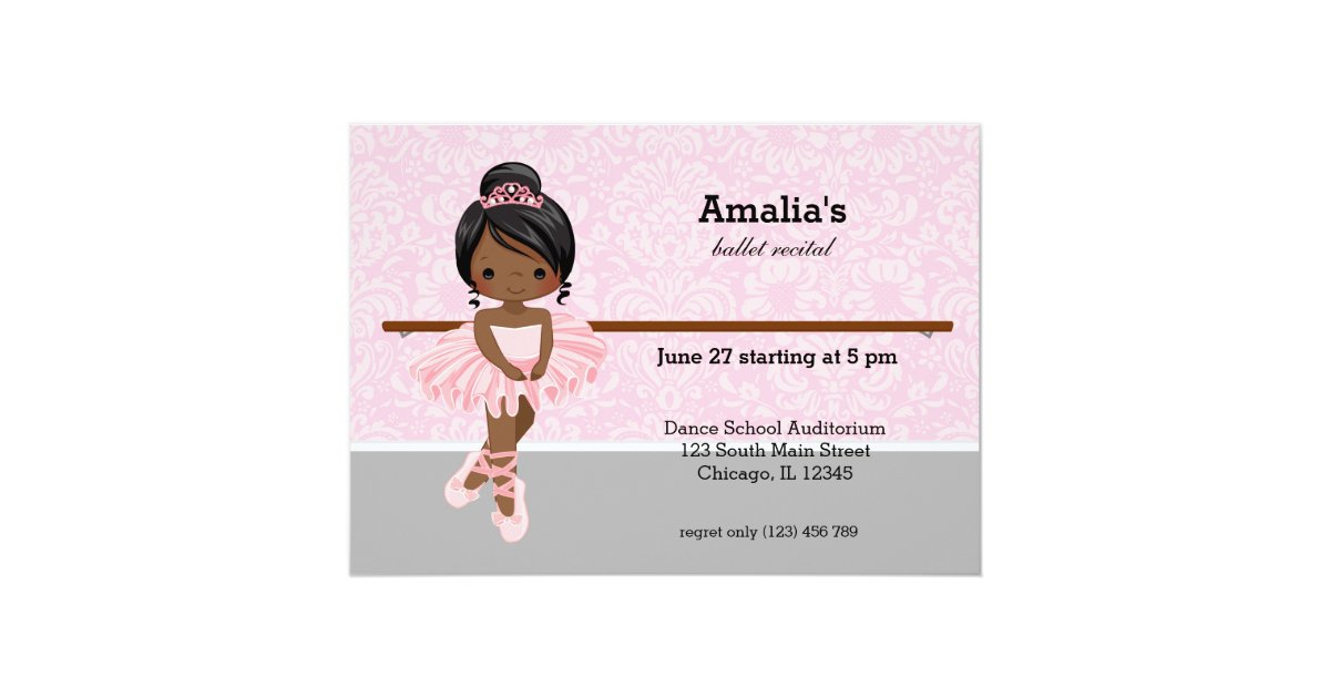 Ballet Recital Invitation | Zazzle.com