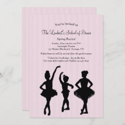 Ballet Recital Invitation | Zazzle