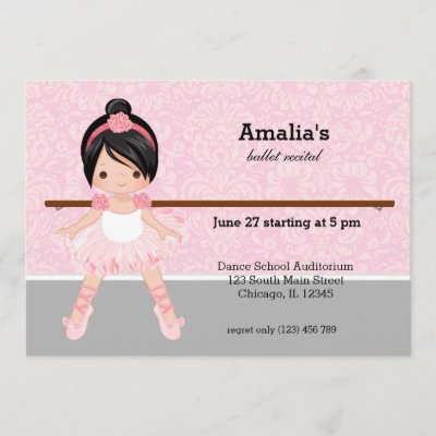 Ballet Recital Invitations | Zazzle
