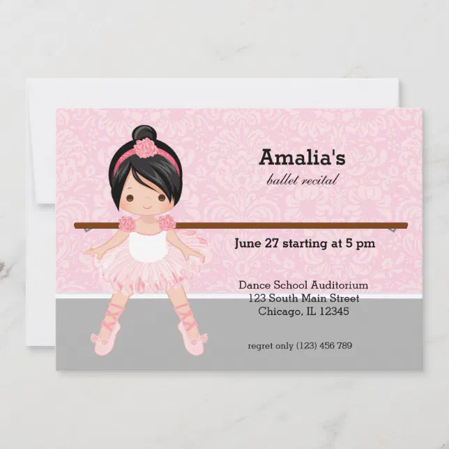 Ballet Recital Invitation | Zazzle