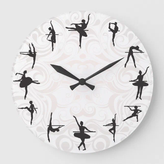 Ballet School Ballerina Dance Wall Clock | Zazzle