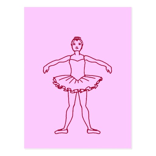 Ballet Second Position Postcard | Zazzle