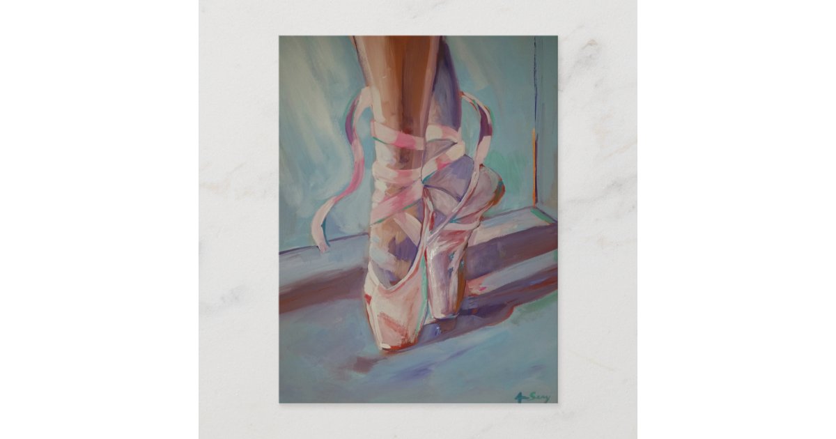 Ballet Shoes Postcard | Zazzle