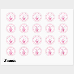 Ballet Slippers Favor Stickers | Zazzle