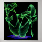 Ballet Slippers Toe Shoes Poster | Zazzle.com