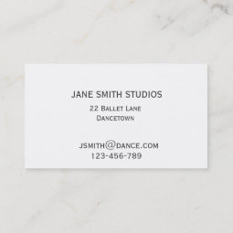 Ballet teacher ballet studios dance studio business card | Zazzle