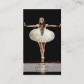 Ballet Trainer Dancer Photo Social Media QR Code Business Card | Zazzle