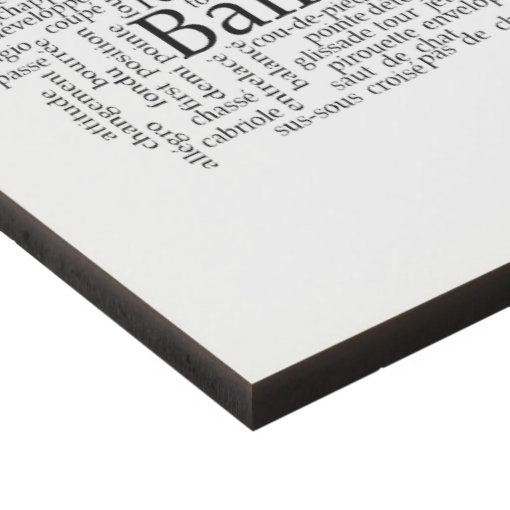 Ballet Word Cloud Panel Wall Art | Zazzle