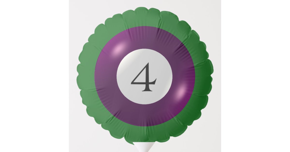 Balloon - Billiards - 4 Ball | Zazzle