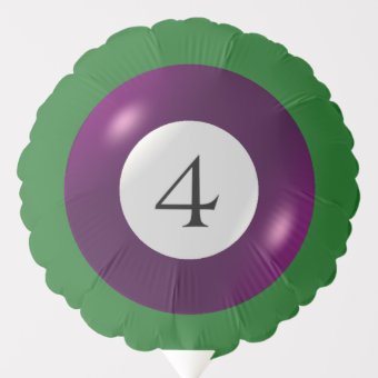 Balloon - Billiards - 4 Ball | Zazzle