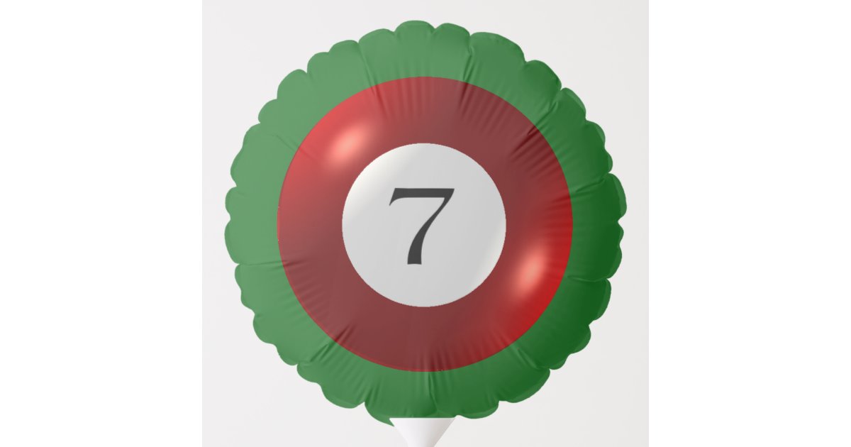 Balloon - Billiards - 7 Ball | Zazzle