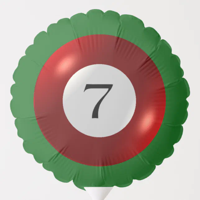 Balloon - Billiards - 7 Ball | Zazzle