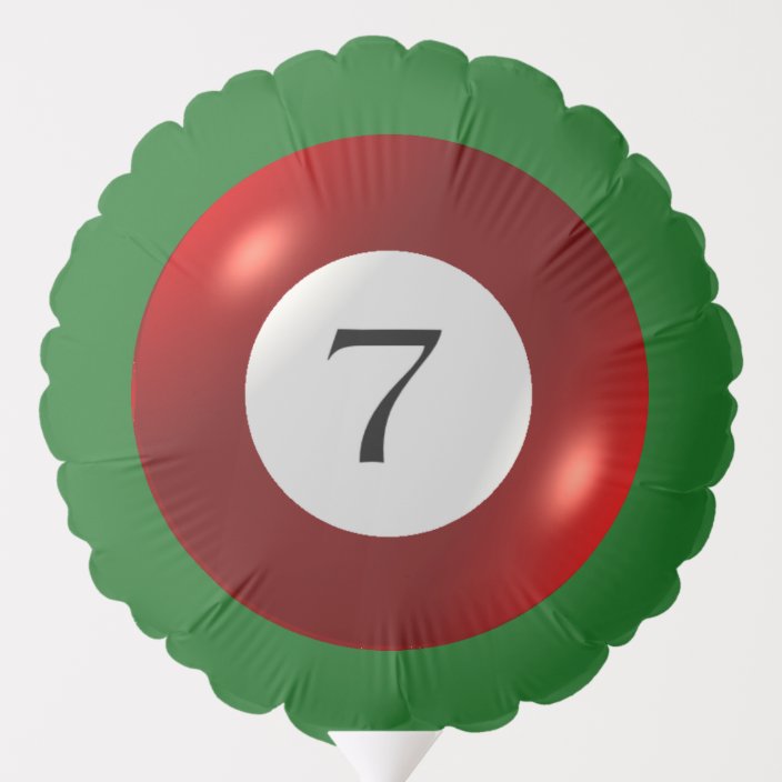 Balloon - Billiards - 7 Ball | Zazzle.com