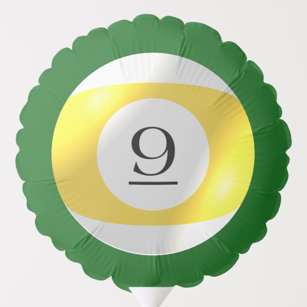 Balloon - Billiards - 9 Ball | Zazzle