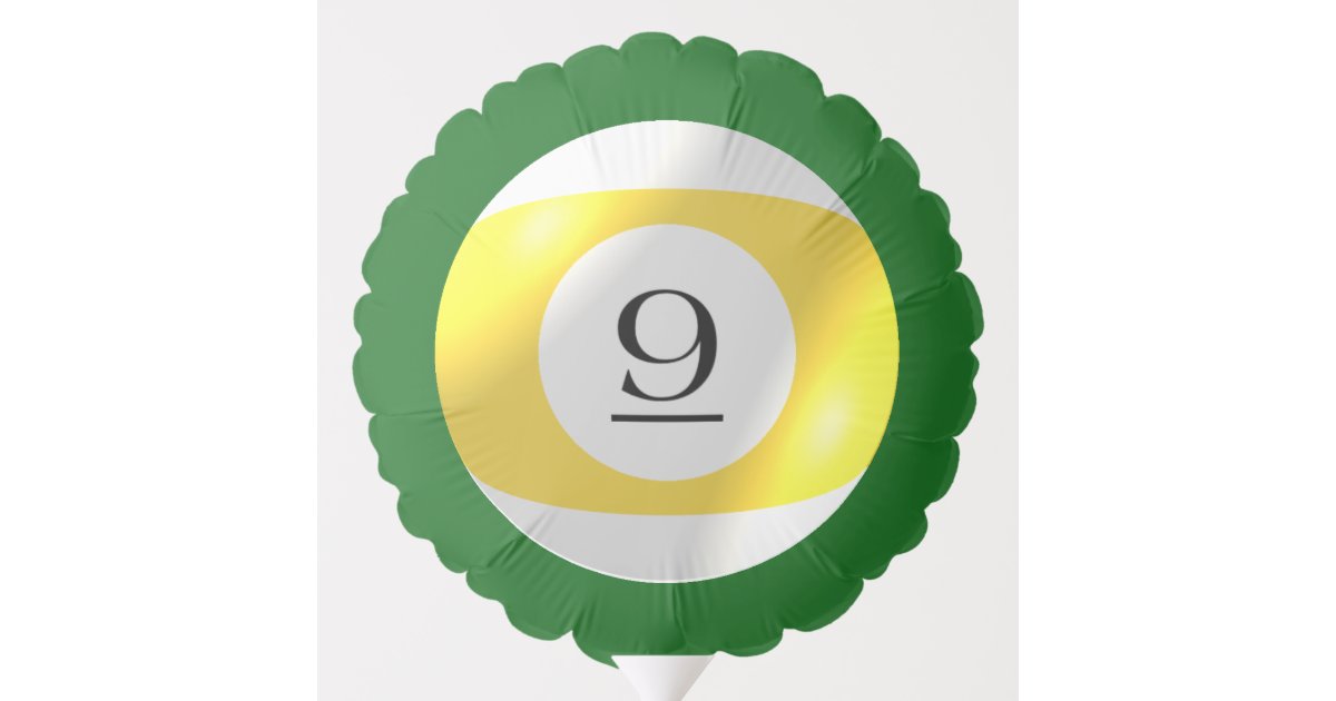 Balloon - Billiards - 9 Ball | Zazzle