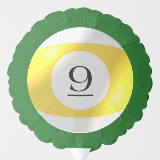 Balloon - Billiards - 9 Ball | Zazzle