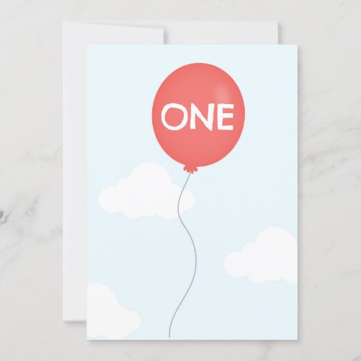 Balloon Birthday Invitation, Balloon Invitation | Zazzle