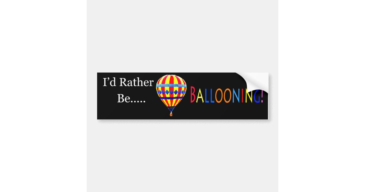 balloon bumper sticker | Zazzle