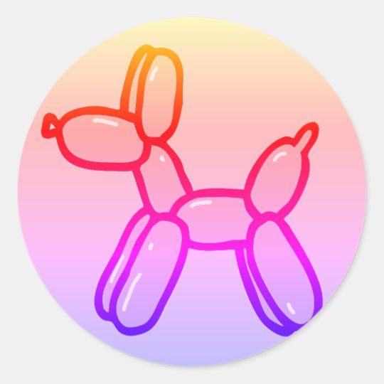 Balloon Dog Stickers | Zazzle.com