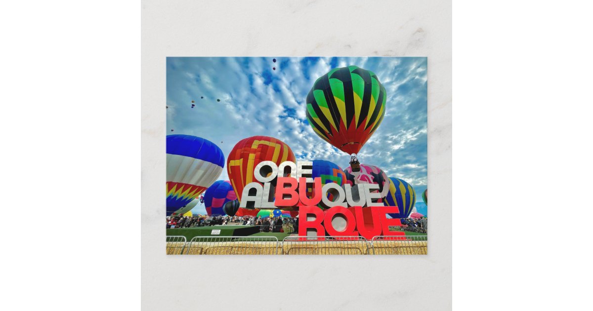 Balloon Fiesta Postcard | Zazzle