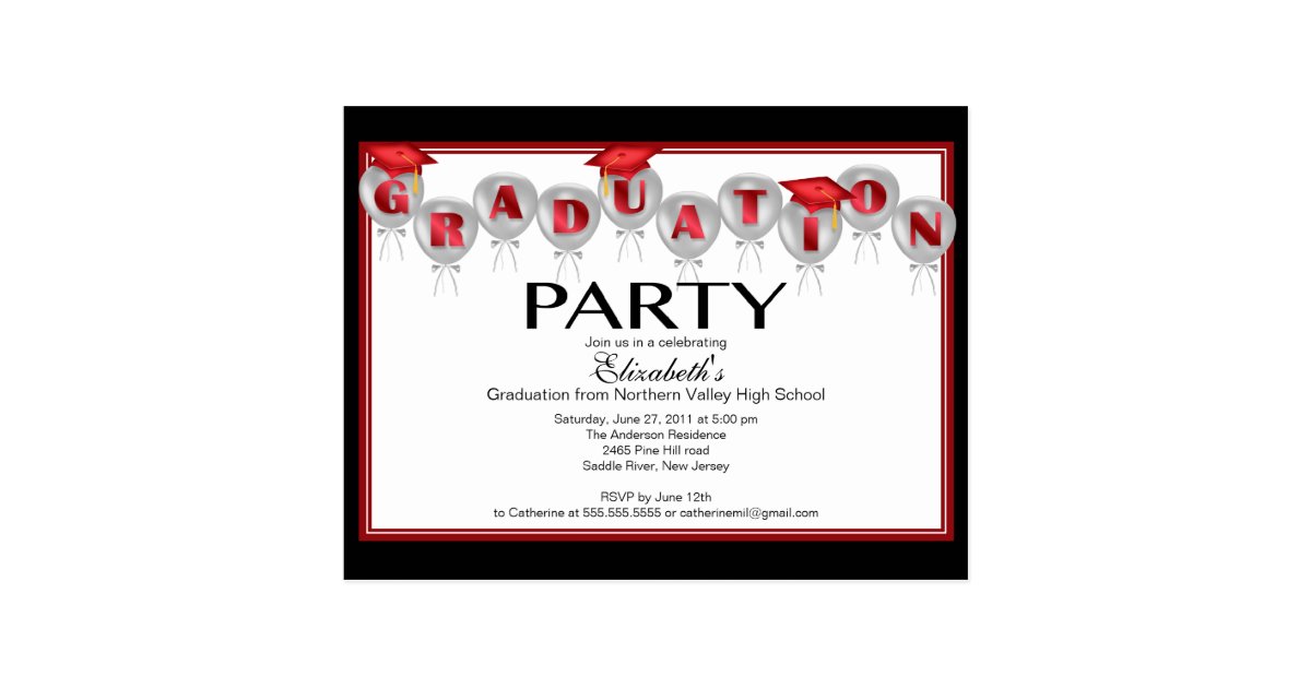 Postcard Graduation Party