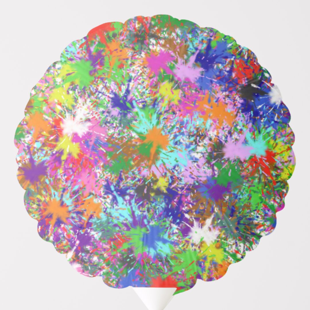 Balloon - Paint Splatters One | Zazzle