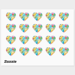 Balloon Party Stickers | Zazzle