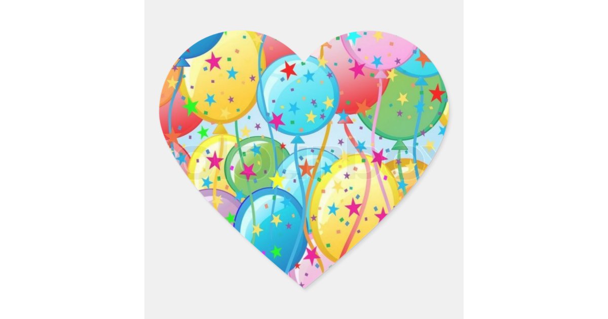 Balloon Party Stickers | Zazzle