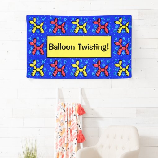 Balloon Twisting! Banner | Zazzle